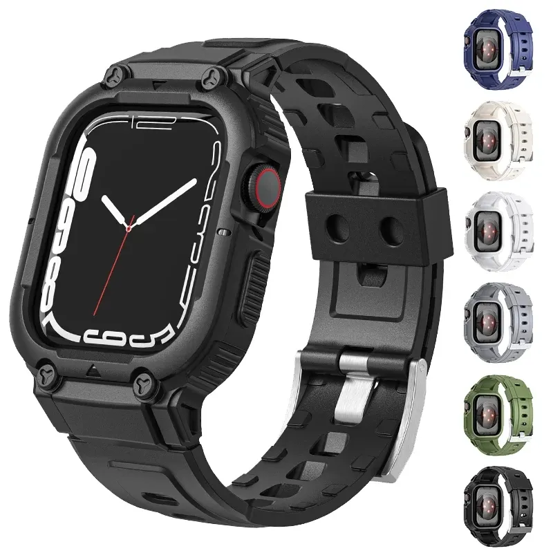 Case and Strap for Apple Watch Band Ultra 49mm 45mm 44mm 41mm 40mm ...