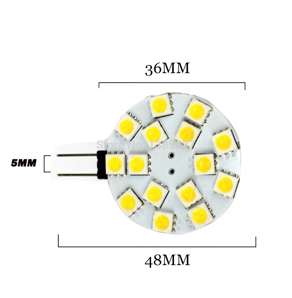 G4 LED Lamp Bulb 12V with 6 to 24 5050 SMD LEDs for Droplight and ...