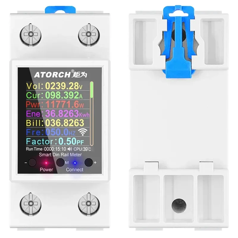 Electricity Usage Meter Wifi Energy Meter Digital AC Power Monitor ...