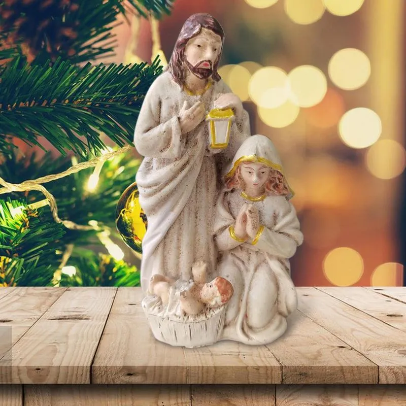 DHgate.com:Exquisite Hand-Painted Nativity Figurine Set: Religious ...