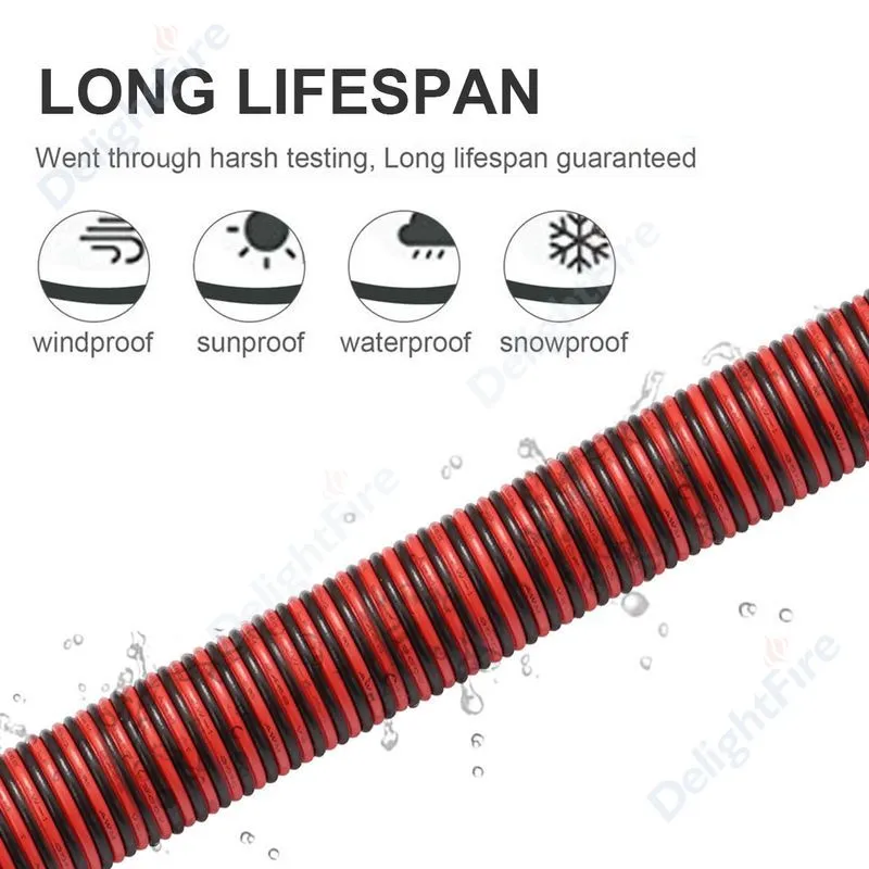 Speakers Wire 1/3/5m 2pin Electric Wire UL2468 Black Red 28-18 AWG LED ...