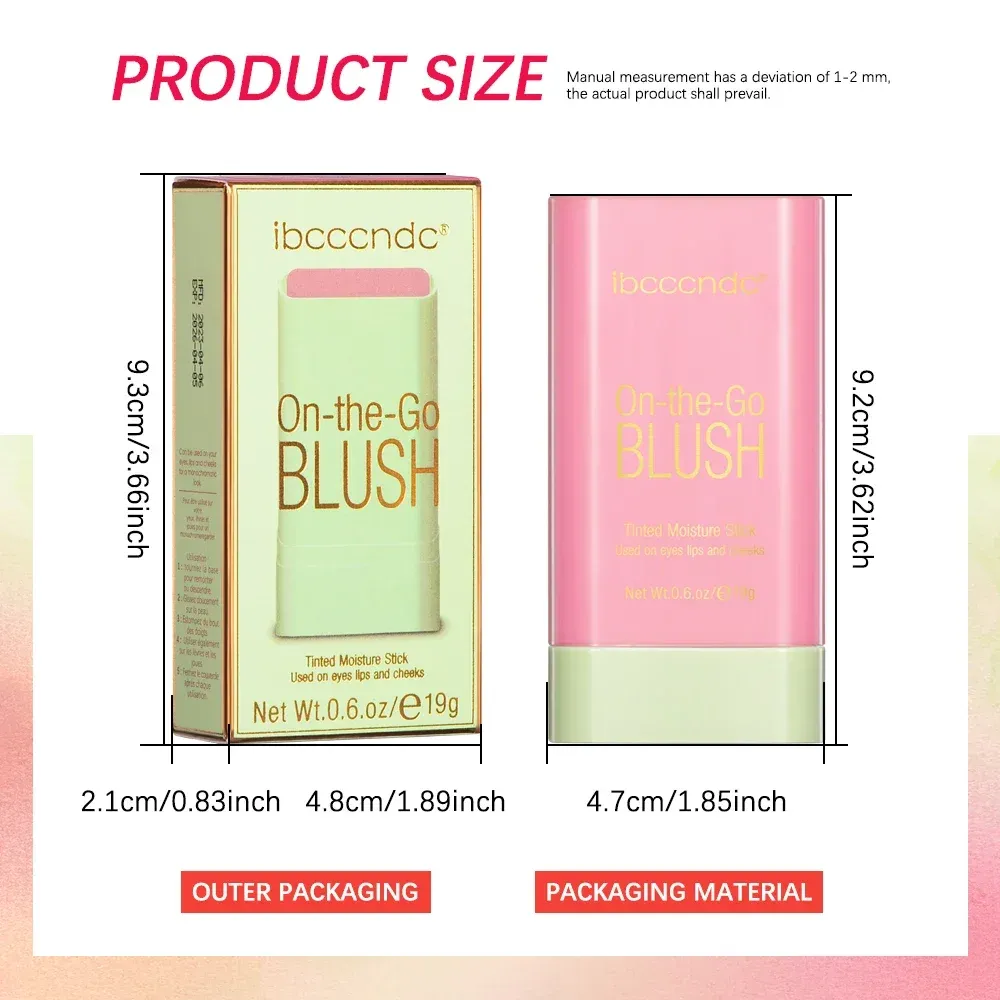 Nourishing Liquid Blush Cream Gel - Natural Flush for Cheeks, Lips ...