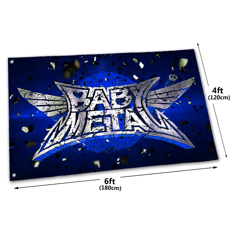 BABYMETAL Flag | 90x150cm, 120x180cm | Concert Banner | Custom Sizes ...
