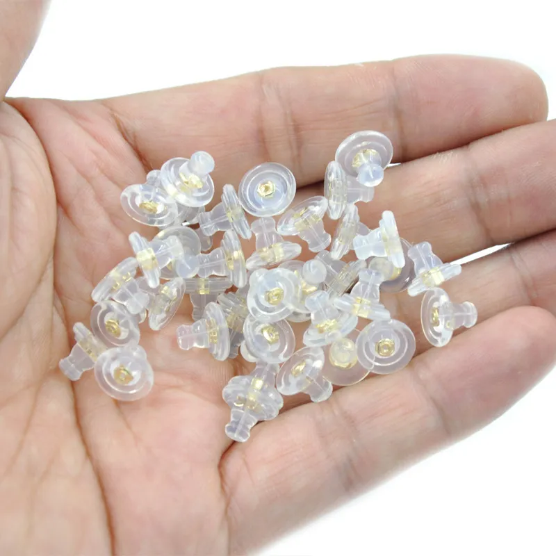 High-Quality Silicone Earring Back Plugs, Round Ear Plug Stoppers ...
