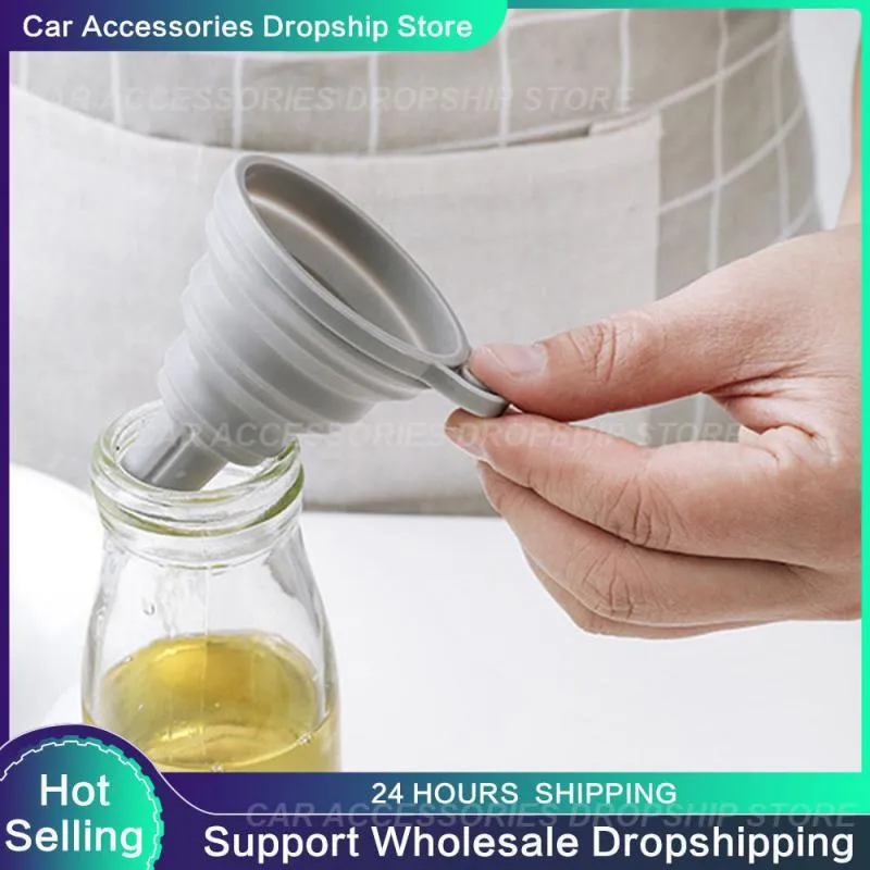 Universal Collapsible Silicone Car Funnel for Easy Fluid Transfer from ...