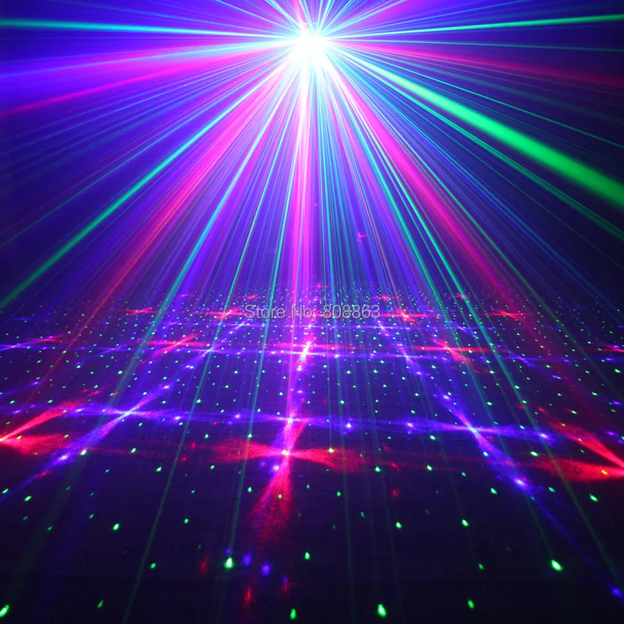 24 Patterns ESHINY Mini RGB Laser Projector, Red Green Blue Club Light ...