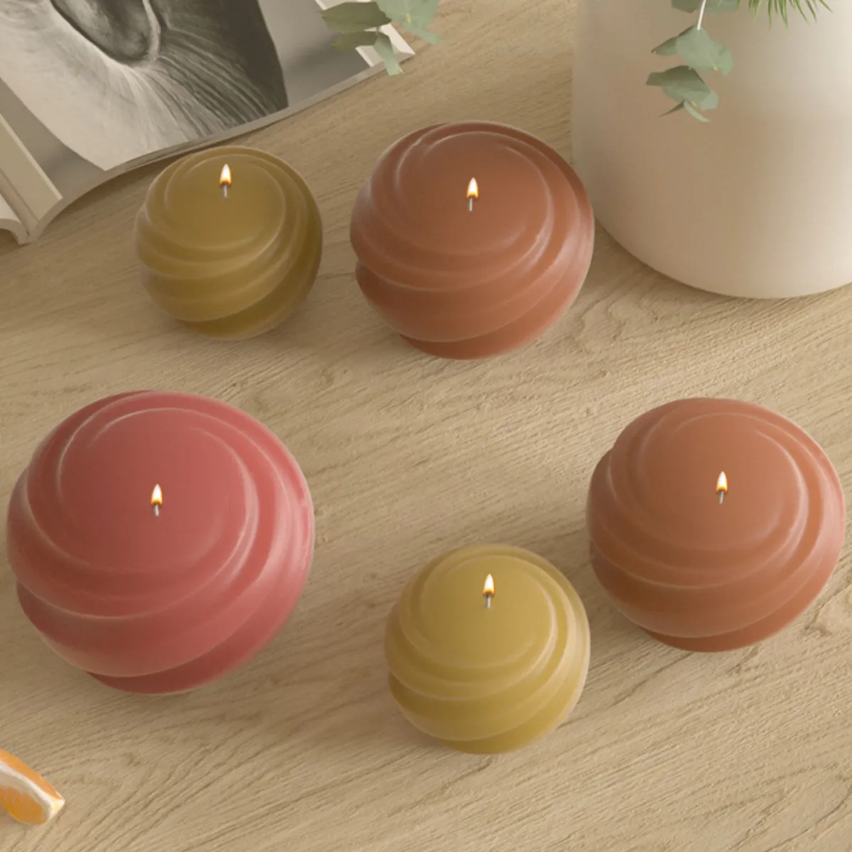 3D Planet Silicone Mold Kit for Candles, Soaps, Chocolates, and Home ...