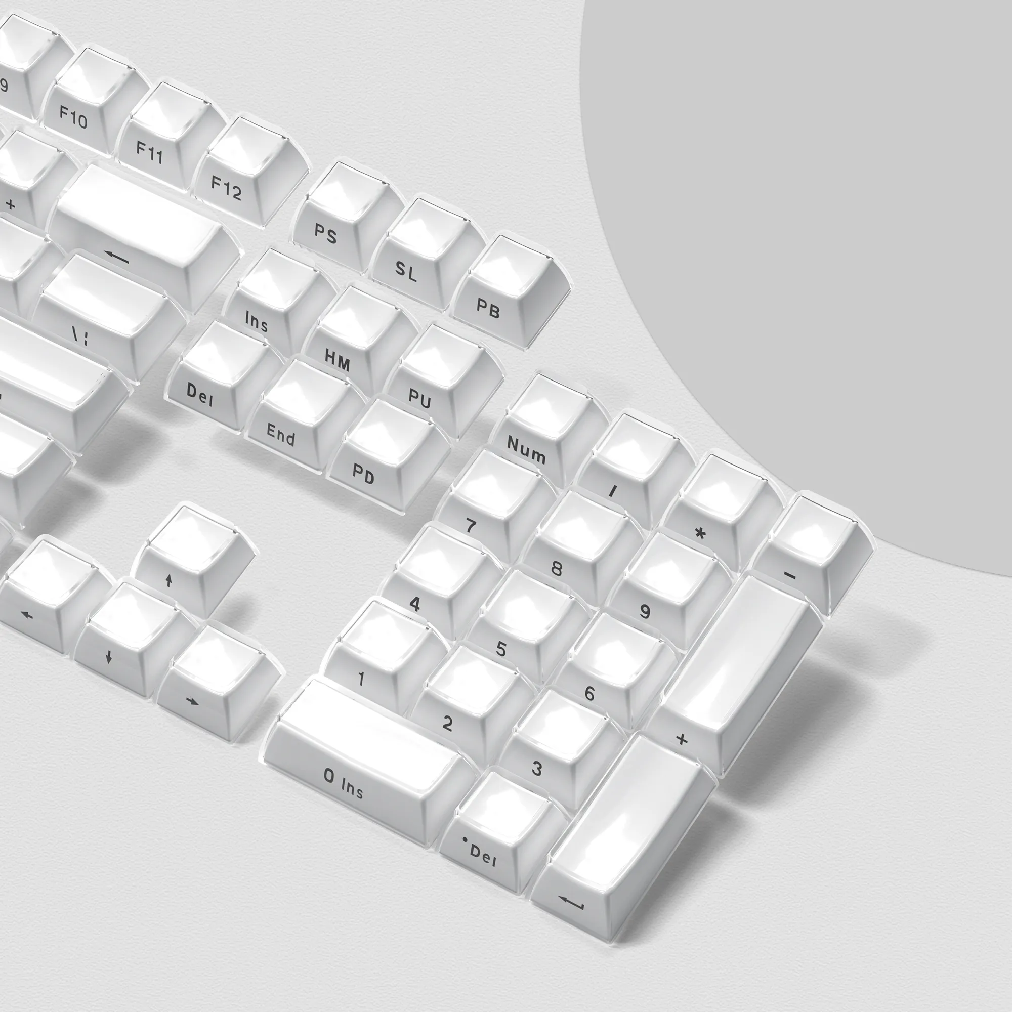 DHgate.com:Translucent Side-Print Keycaps - 113-Key PBT OEM Profile for ...
