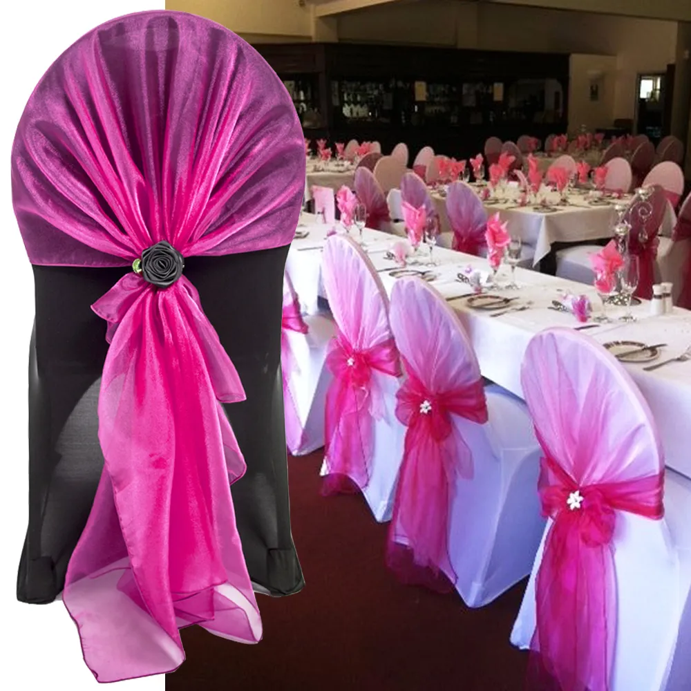 DHgate.com:Organza Chair Hoods, 10-Pack Chair Caps for Wedding & Party ...