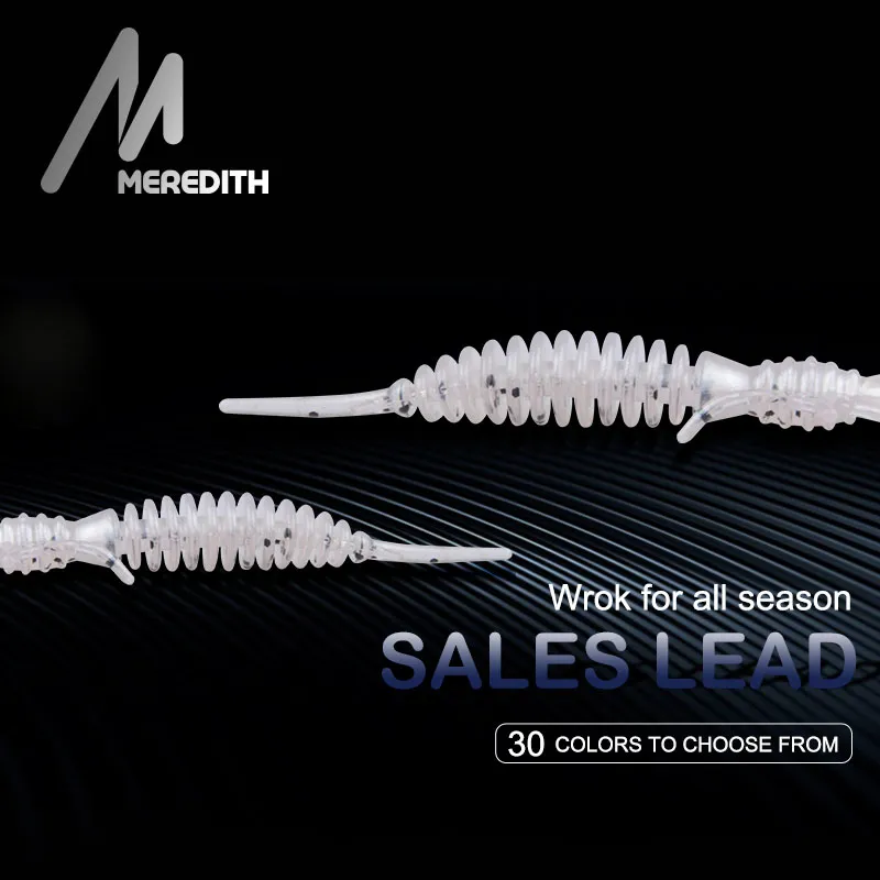 MEREDITH Realistic Larva Lures 50mm 62mm 85mm Floating Soft Plastic ...