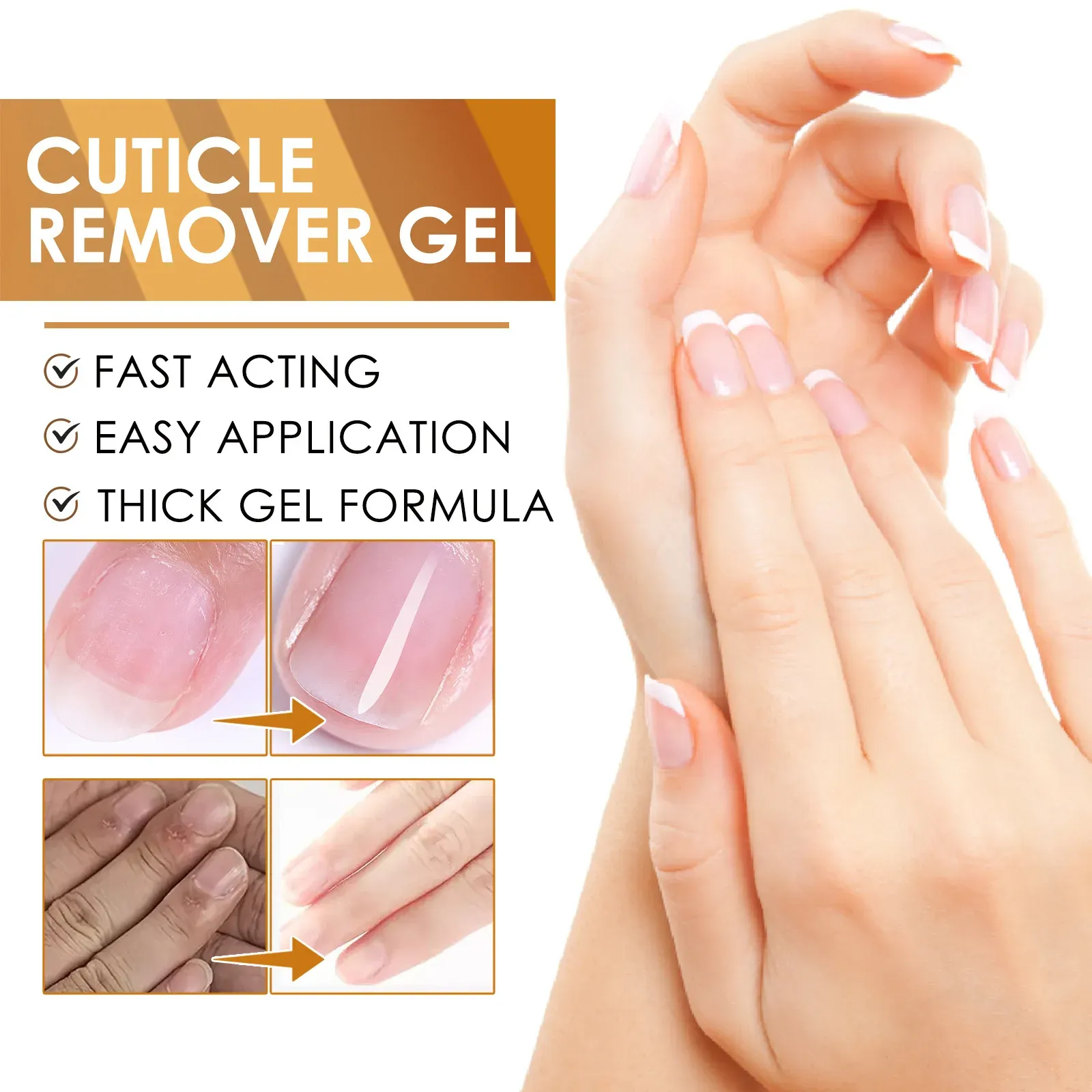 Professional Cuticle Gel Remove Dead Skin, Strengthen Nails - Gentle ...