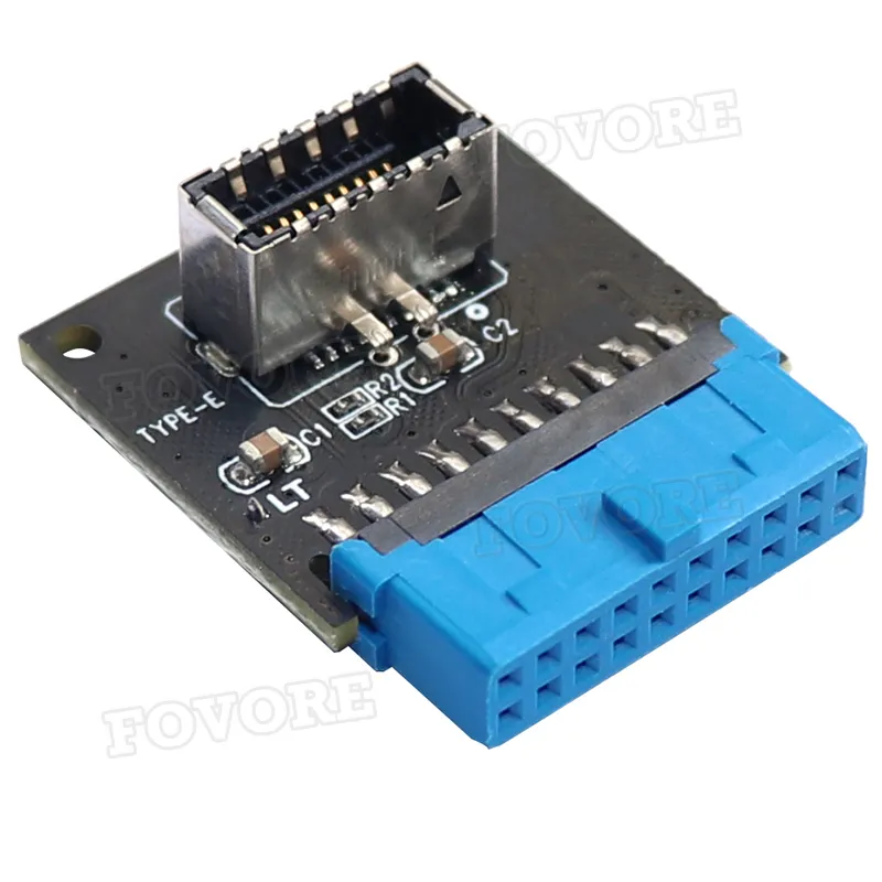 USB 3.0 Internal Header to USB 3.1/3.2 Type C Front Type E Adapter 20 ...