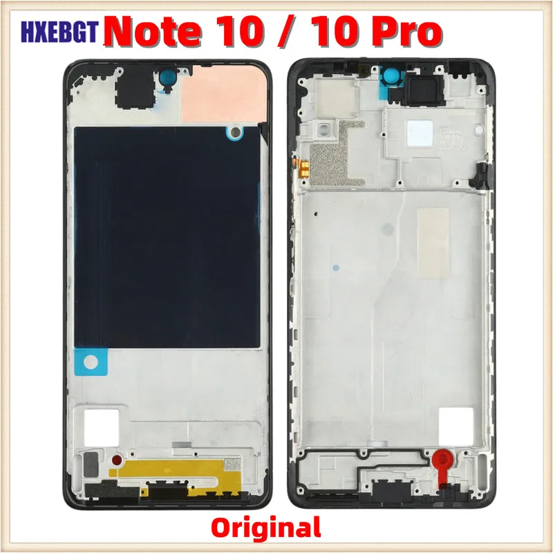 For Xiaomi Redmi Note 10/10 Pro LCD Front Housing Middle Frame Bezel ...