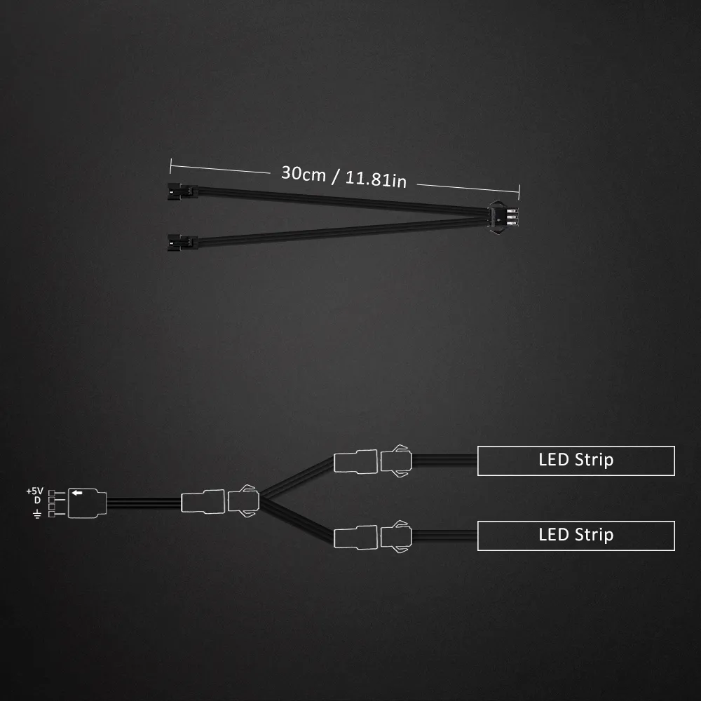 DHgate.com:5V 3-Pin Addressable RGB LED Strip Connector for ASUS AURA ...