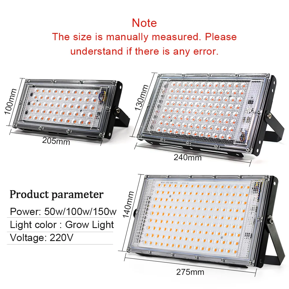 LED Grow Lights Full Spectrum 50W 100W 150W Indoor... From Ddmyaug, $12 ...