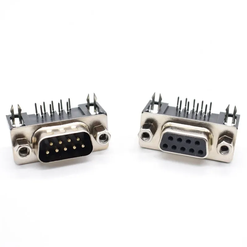 DHgate.com:90 Degree Bent 10Pcs DB9 RS232 D-Sub 9 Pin Male/Female PCB ...