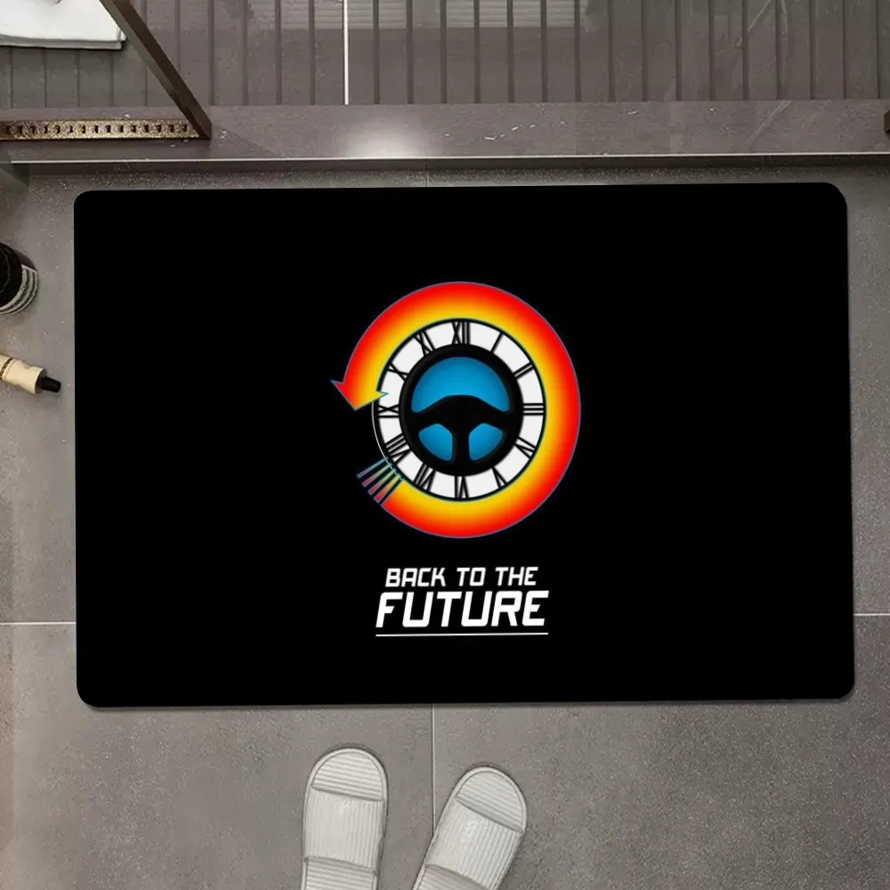 Anti Slip Floor Mat: Back To The Future Themed Tufted Rug, Handmade ...