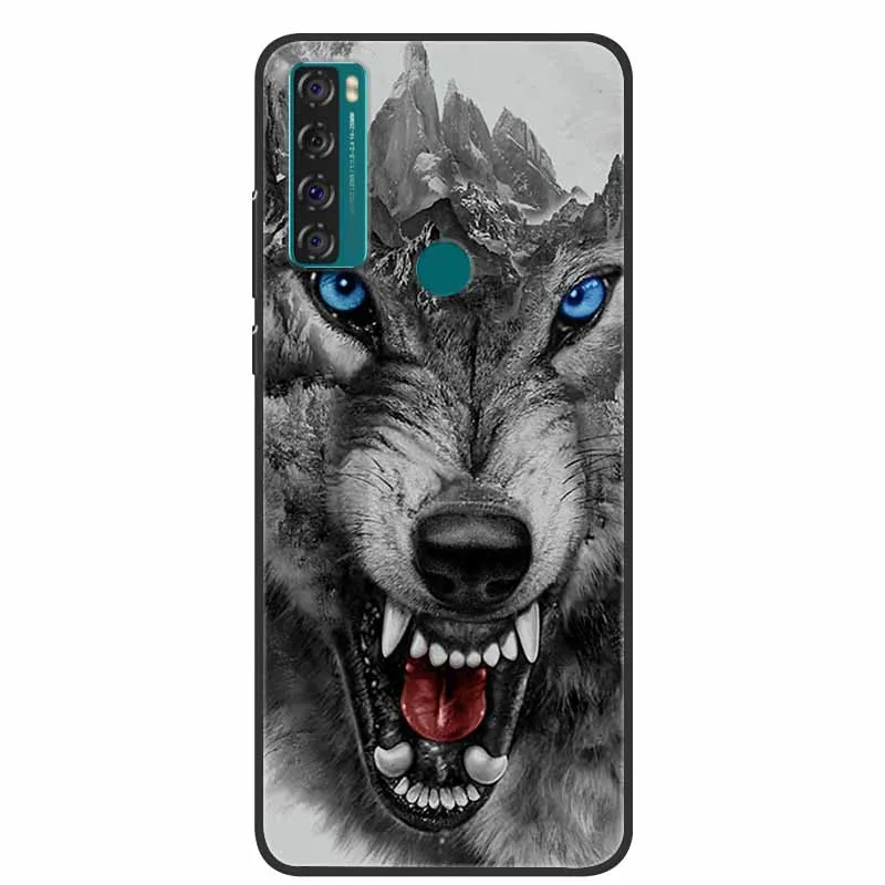 TCL 20 SE Case Soft Silicone Shockproof Cover Cute Animal Pattern ...