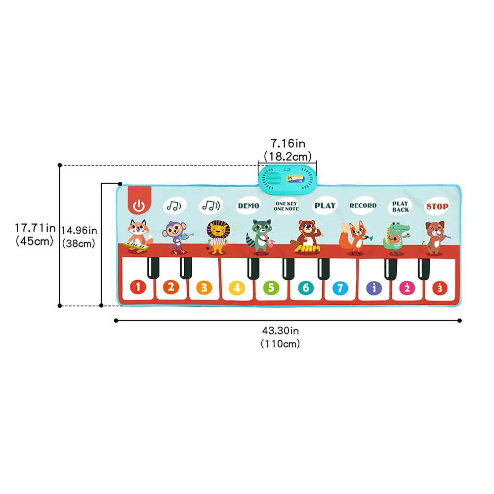 DHgate.com:Coolplay Musical Mat: Interactive Play Keyboard for Early ...