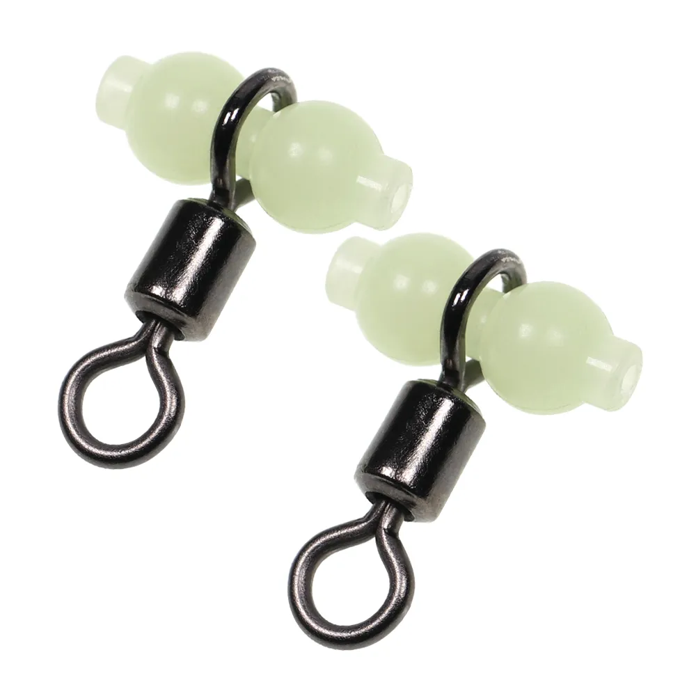 Luminous Cross-line Beads with Swivel 3-Way Fishing Swivel Connector ...
