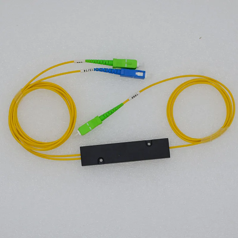 FWDM 1:2 Optical Fiber Multiplexer Demultiplexer SC APC Connector 1310 ...