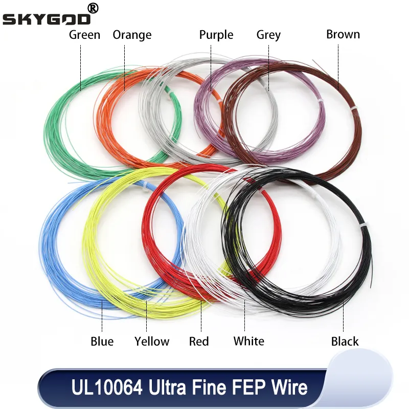 DHgate.com:10~100m UL10064 FEP Wire Ultra Fine (No scroll) 40/36/34/32/30/28/26 AWG PTFE Plastic ...