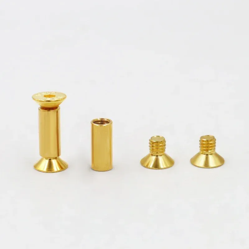Brass Screw Rivet Knife Handle Lock DIY Knife Material Plate Fastening ...