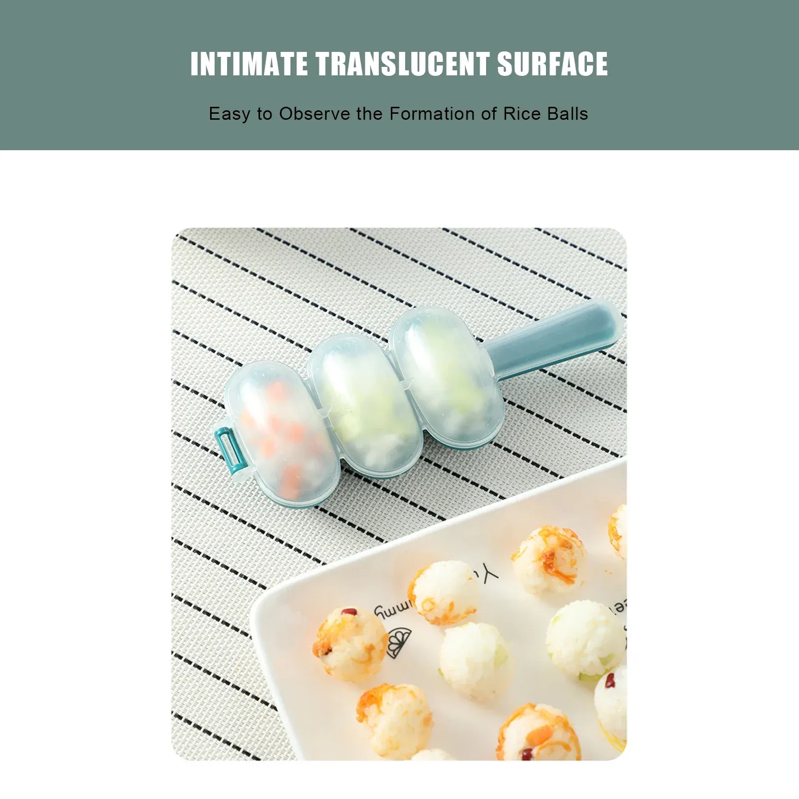 Rice Ball Mold Top Selling Item] Rice Ball Shaker Diy Rice Baller ...