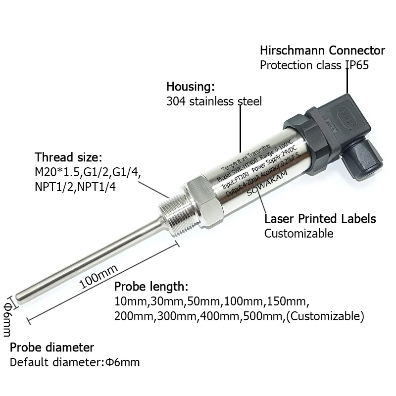 Wholesale Platinum RTD PT100 Temperature Transmitter Pt100 Module With ...