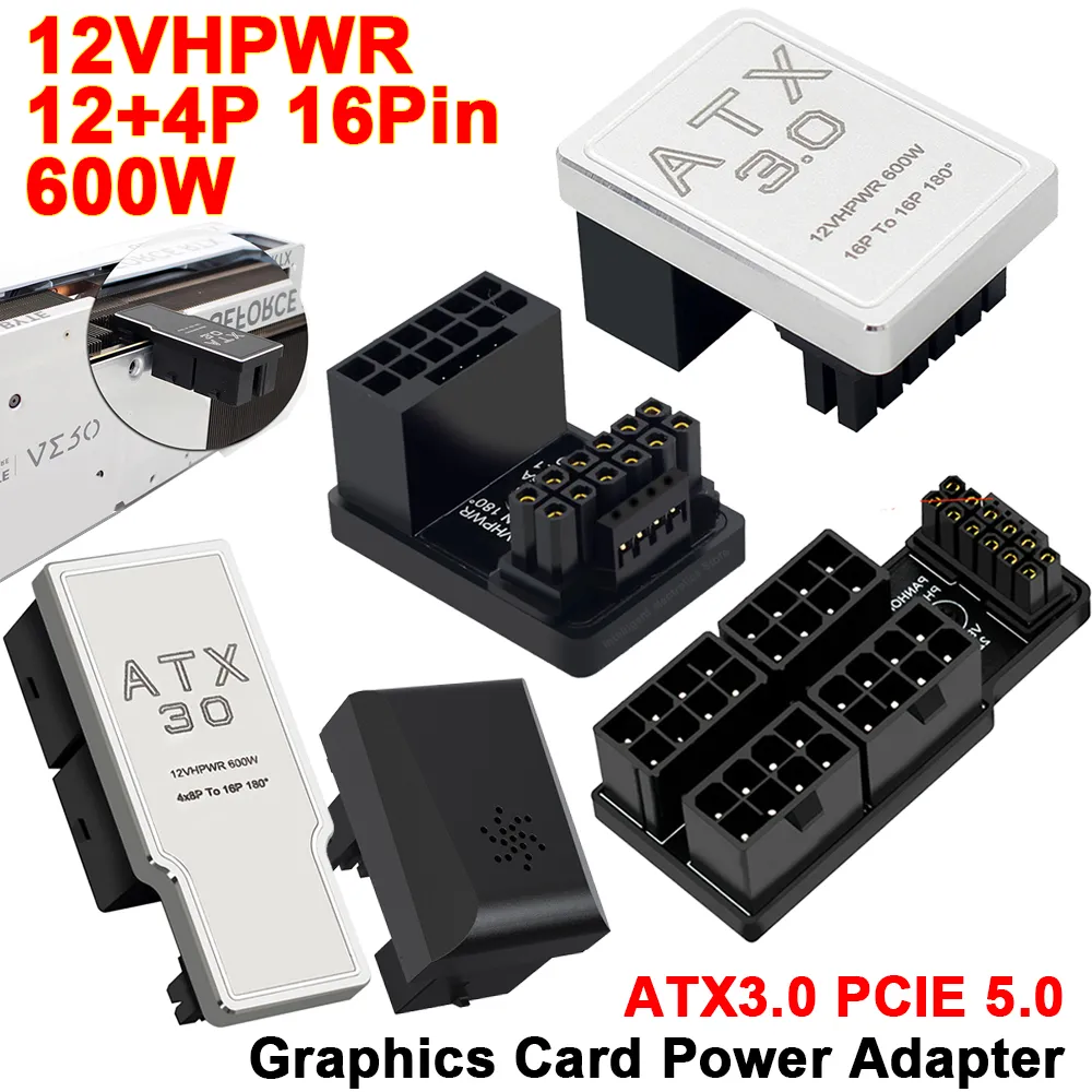 Pcie 90 Degree Adapter 90-Degree Right Angle 12VHPWR PCIE 5.0 Connector ...