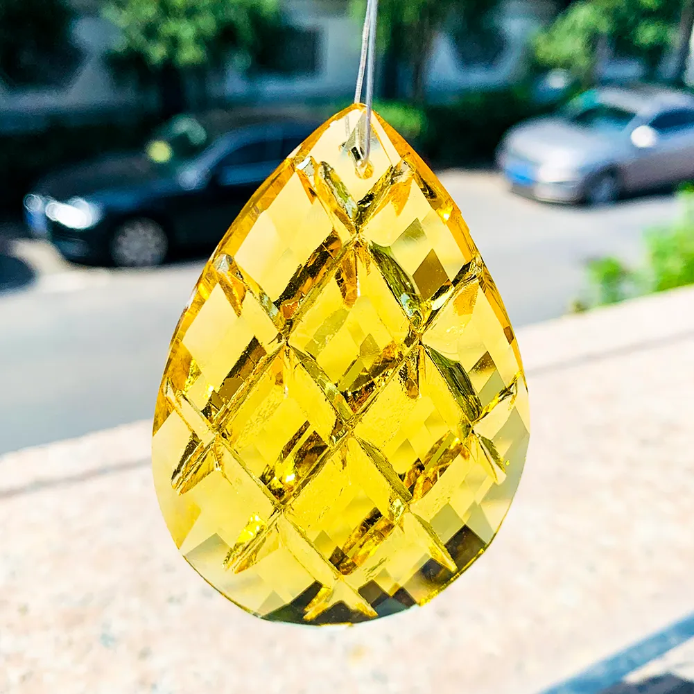 Chandelier Crystal Flower Grid Crystal Prisms 75mm Faceted Rainbow ...