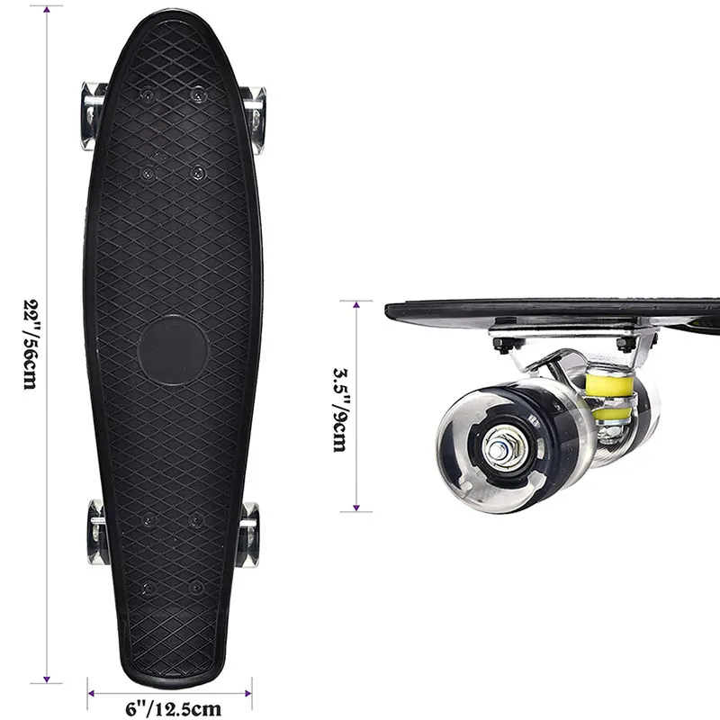 DHgate.com:22" High-Speed Single Rocker Skateboard Mini Cruiser Board ...