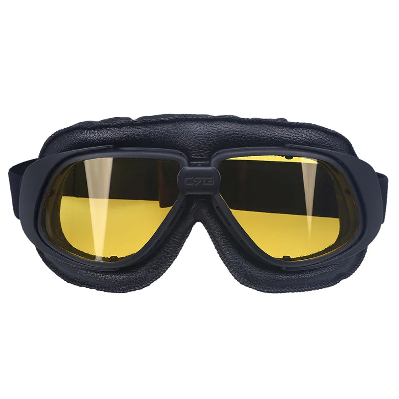 DHgate.com:Premium Vintage Leather Motorcycle Goggles for Riders ...
