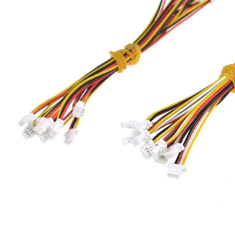 SH1.0 Double Header Female Plug Connector with Wire 1.0MM Pitch 2-10 ...