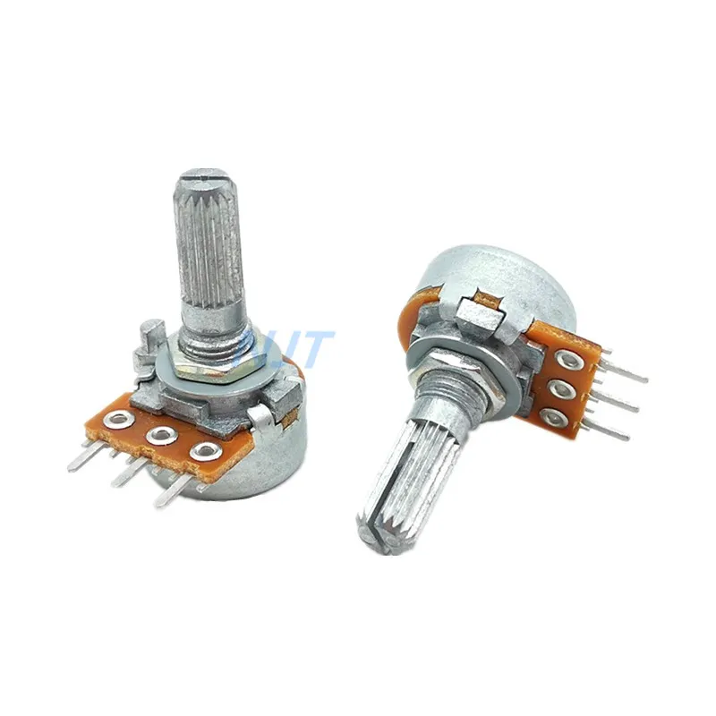 DHgate.com:RK163 3-Pin Single Rotary Potentiometer | 10K/50K/100K Audio ...