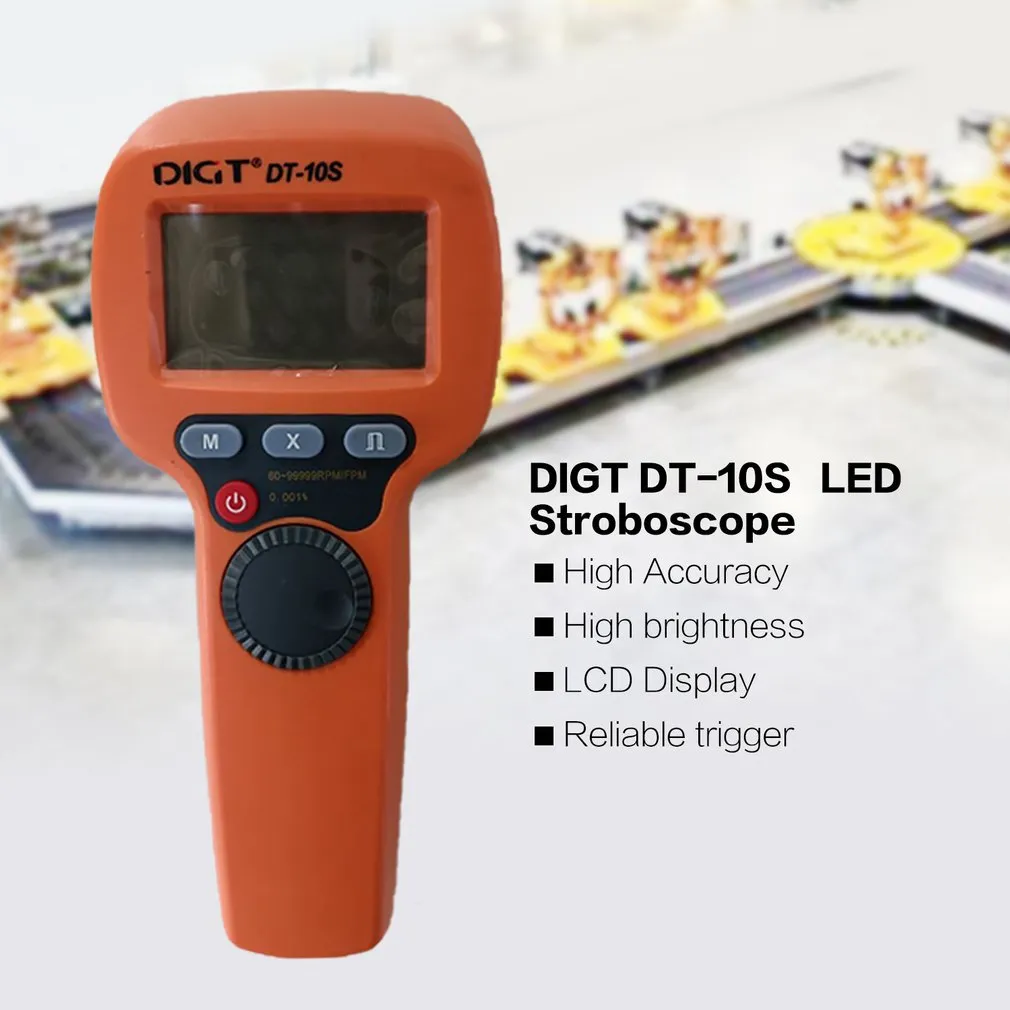 Digital Gauge Speedometer Handheld Tachometer Portable LED Stroboscope ...