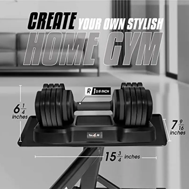 DHgate.com:5-in-1 Adjustable Dumbbells: Quick-Change Dial Dumbbell ...