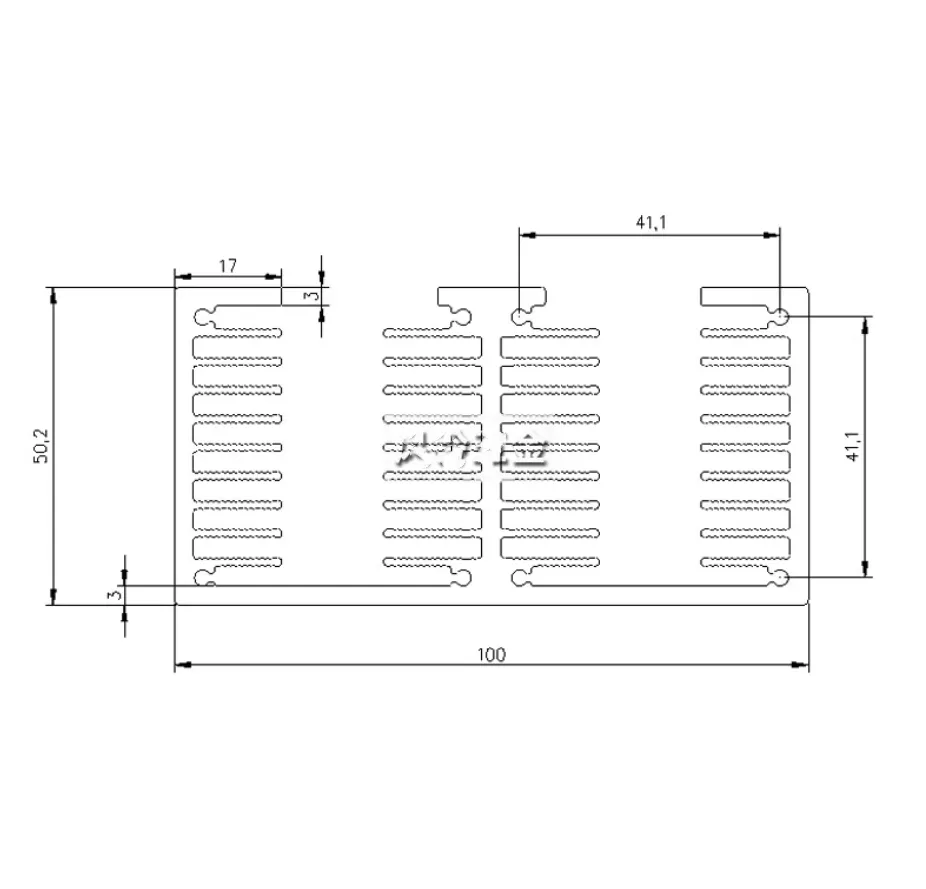 WIND COOLING Dual Fan Air Cooled Radiator 150mm IGBT Power Tube Heat ...