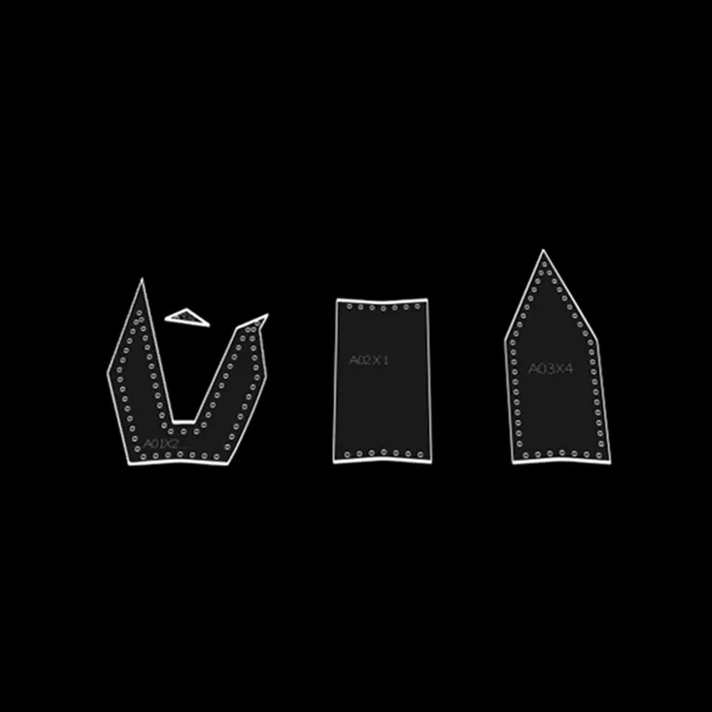 NUBECOM Crane Design Leather Template for custom made...