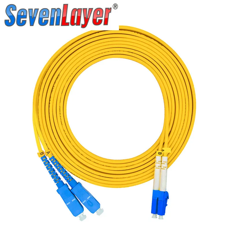 Fiber Optic Jumper Cable: 3M LC To SC Patch Cord, 2 Core Simplex, 3.0mm ...