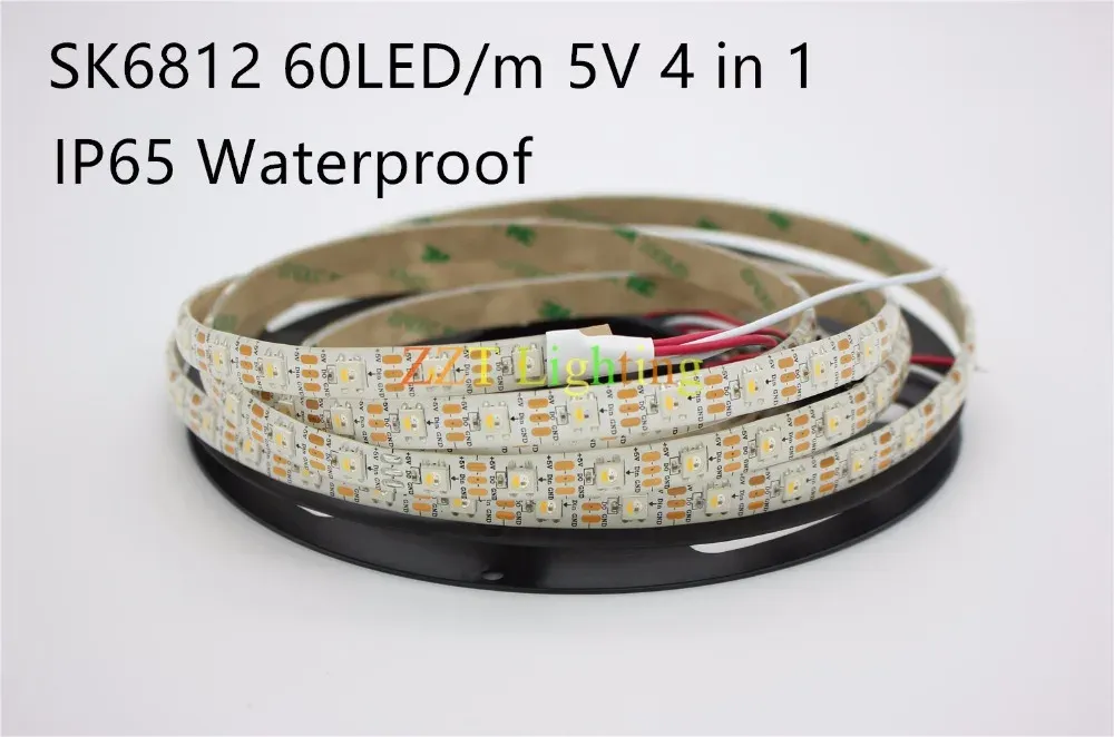 SK6812 LED Strip, 4-in-1 RGBW/RGBNW/WW Color, 30/60/144 LEDs/Pixels ...