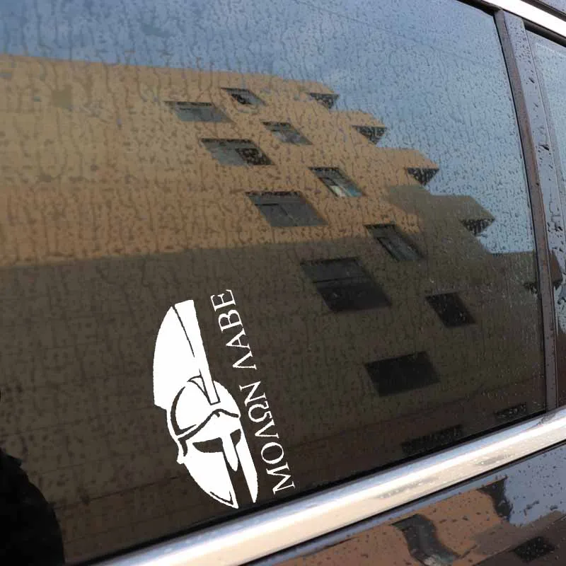 Skull Car Decals PVC Stickers Spartan Helmet Style Waterproof Car Paint ...