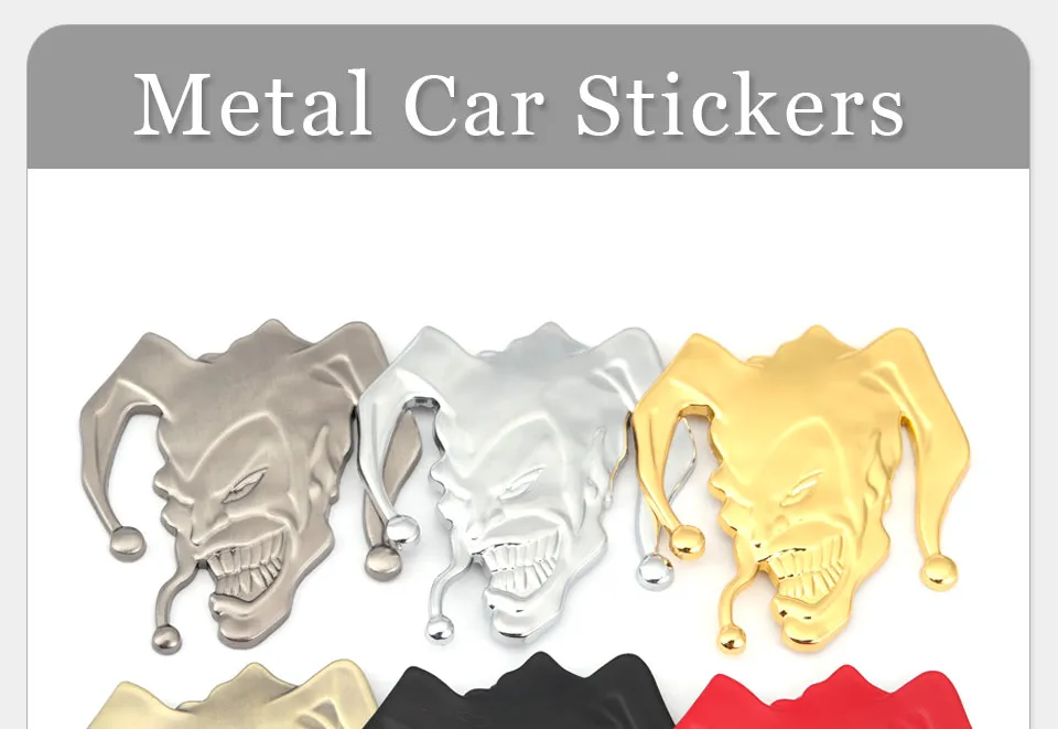 The Joker Clown Car Sticker Emblem Badge Decal for BMW Audi Ford Focus ...
