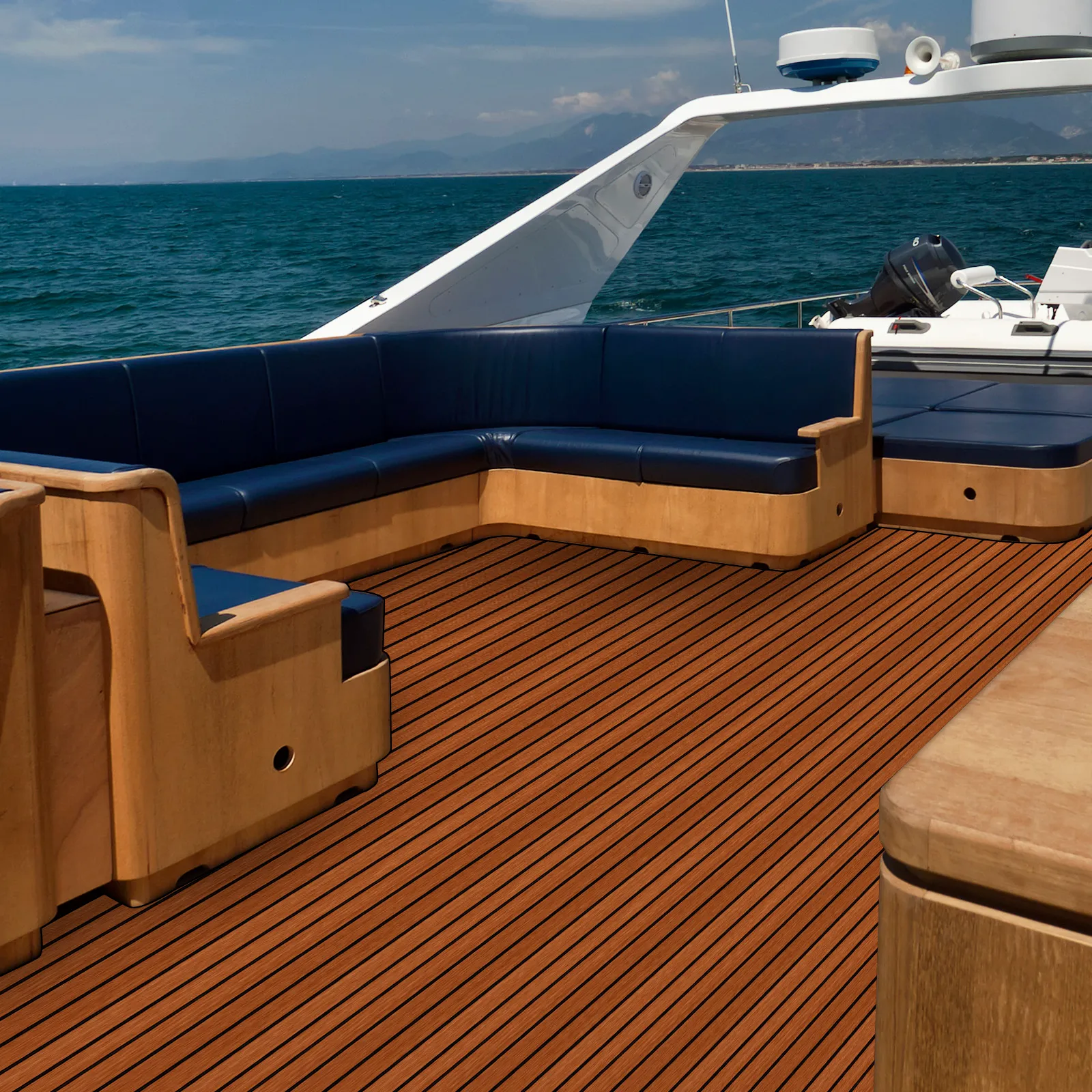 Boat Flooring EVA Foam Decking Sheet 240x60cm 6mm Thick Non-Slip Self ...