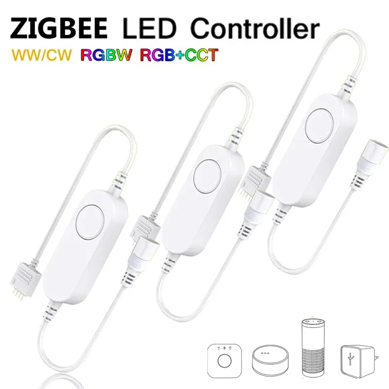 Voice-Controlled Zigbee Mini Smart LED Strip Controller - RGBW/CCT/RGB ...
