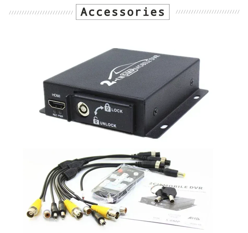 4K Vehicle Dual-Lens Camera, Mini 2-Channel Car DVR with HDMI Output ...