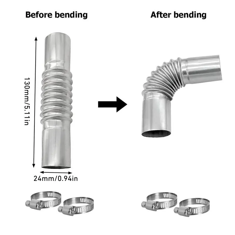 DHgate.com:24mm Exhaust Tail Pipe Connector, Car Heater Exhaust Pipe ...