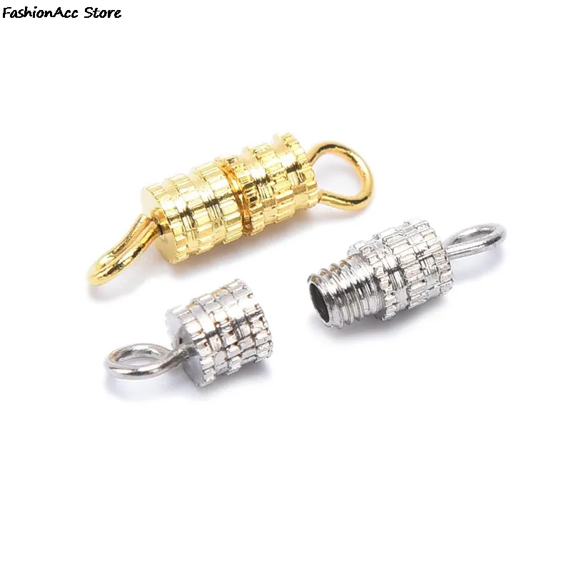 Cylinder Fastener Buckles Closed Beading End Screw Clasps for DIY ...
