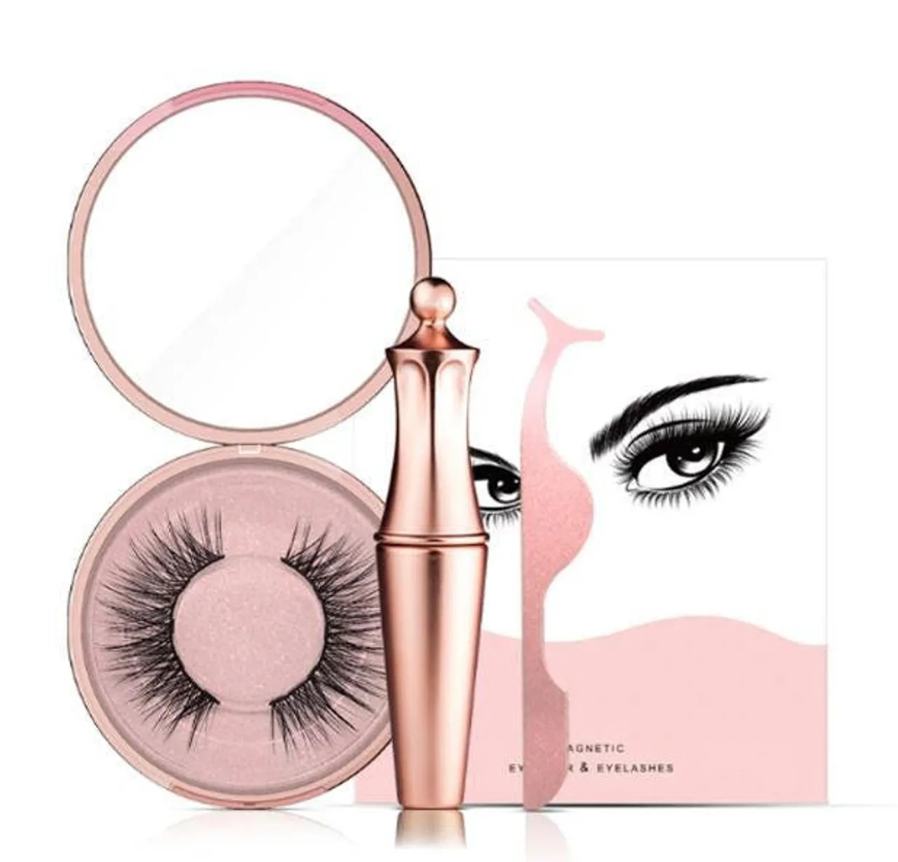Brand Eyeliner Pens And Magnetic Eyelashes Set Long Lasting Eye Liner ...