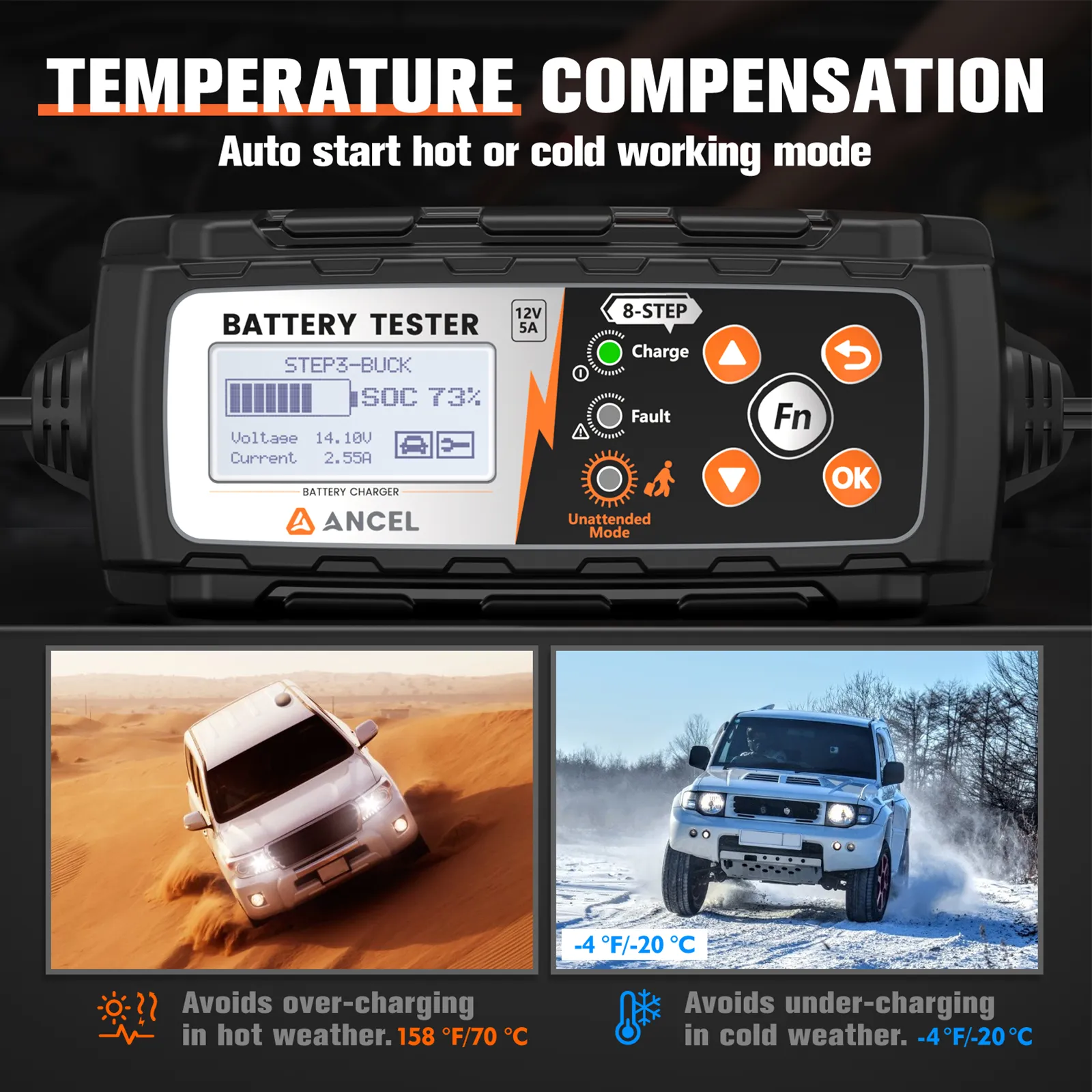 DHgate.com:ANCEL BT521 12V Car Battery Tester: Automotive Maintenance ...